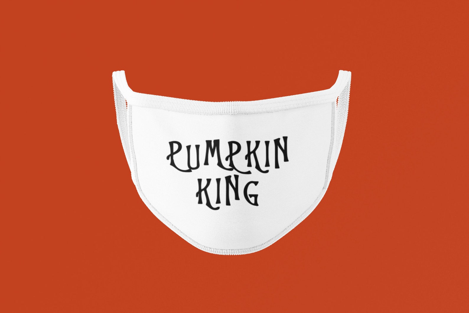 Pumpkin King Pumpkin Queen Face Masks Jack and Sally Face - Etsy