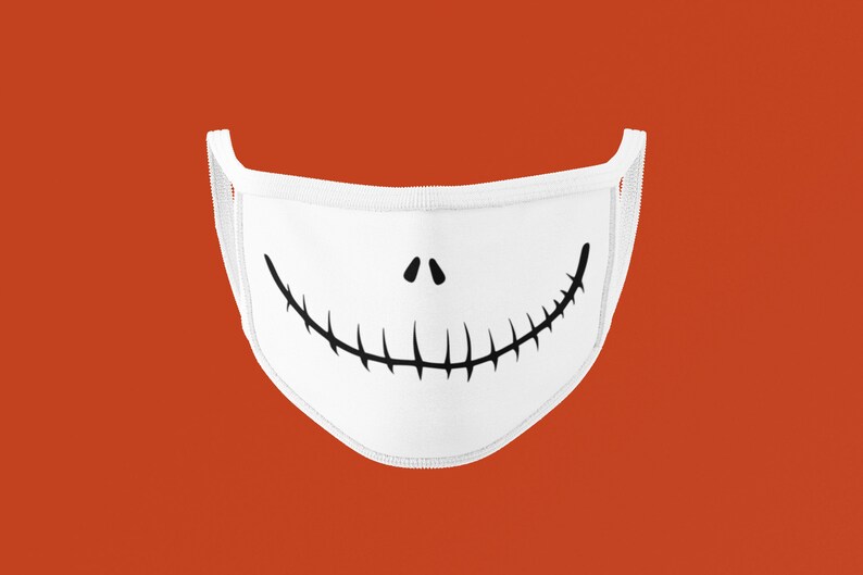 Jack and Sally Face Masks the Nightmare Before Christmas Face | Etsy