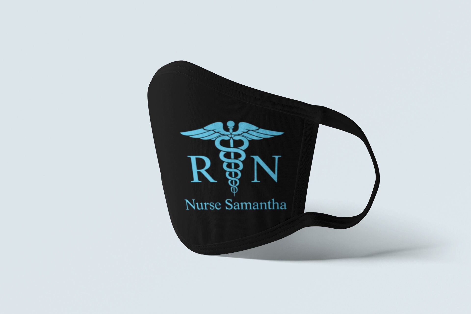 Personalized RN Nurse Face Mask Custom Name on RN Face Mask | Etsy