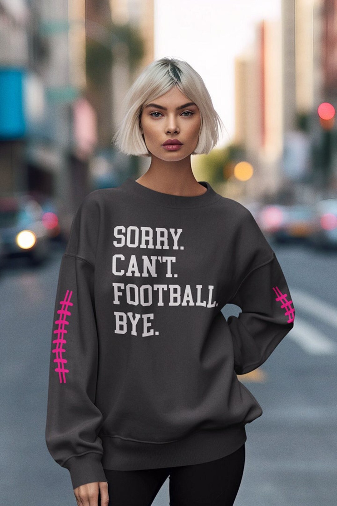 Sorry Can't Football Bye Sweatshirt, Gift for Football Lovers, Funny ...