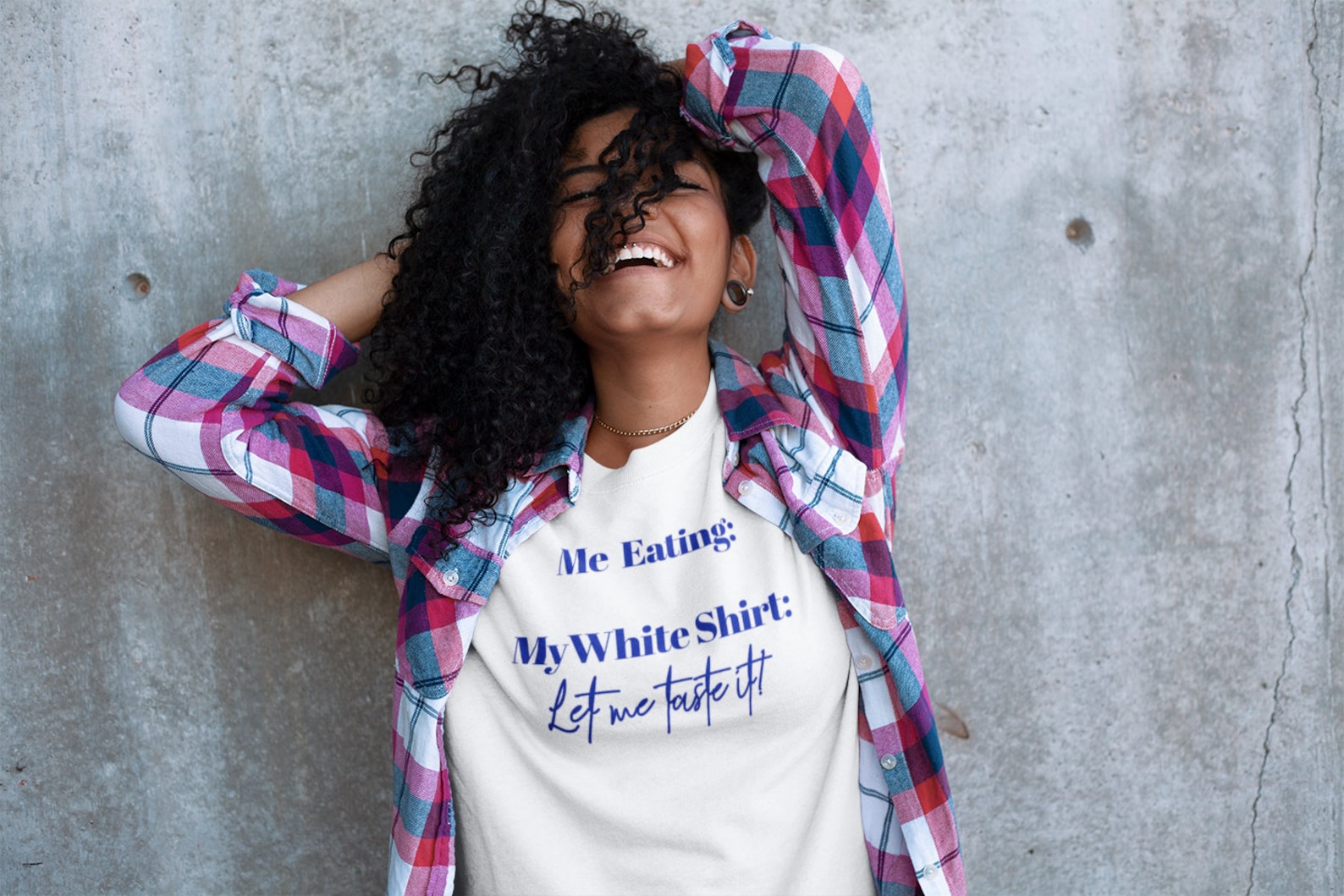 Me Eating My White Shirt Let Me Taste It Funny Food Shirt | Etsy