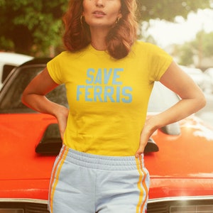 Save Ferris Shirt, Vintage Shirt, Classic 80's Movie T-shirt, Funny ...