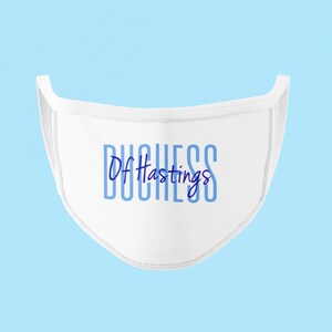 DUCHESS OF HASTINGS Face Mask, Bridgerton Face Mask, Duke of Hastings ...