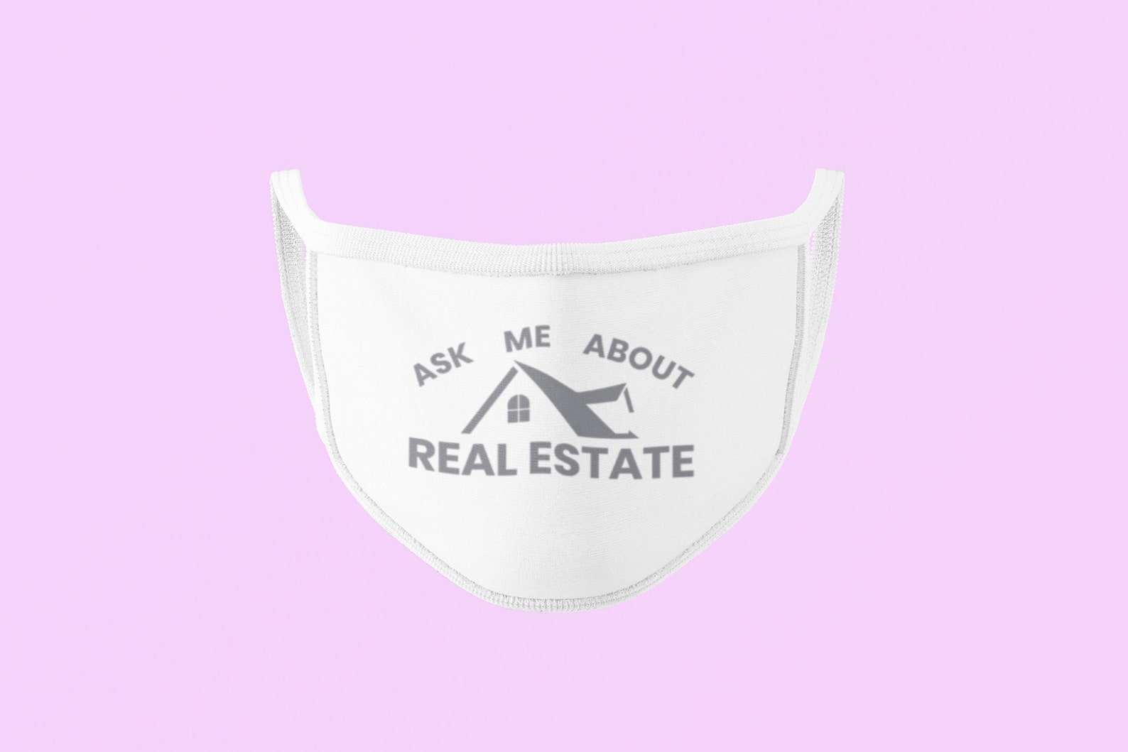 Ask Me About Real Estate Face Mask, Real Estate Agent Face Mask ...