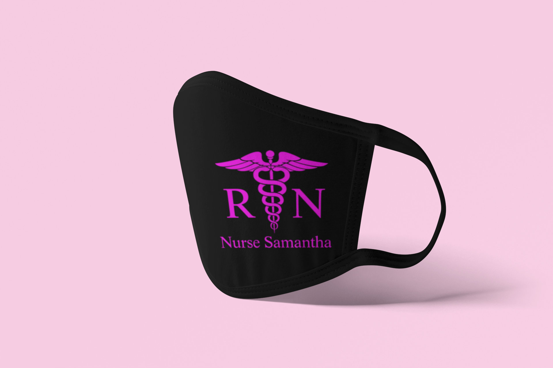 Personalized RN Nurse Face Mask Custom Name on RN Face Mask | Etsy