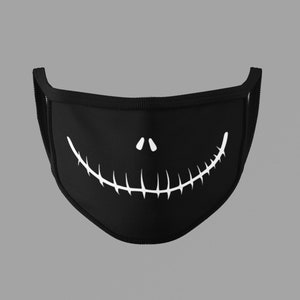 Jack and Sally Face Masks, the Nightmare Before Christmas Face Mask ...