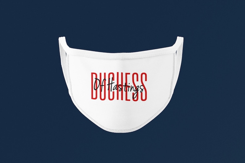 DUCHESS OF HASTINGS Face Mask Bridgerton Face Mask Duke of | Etsy