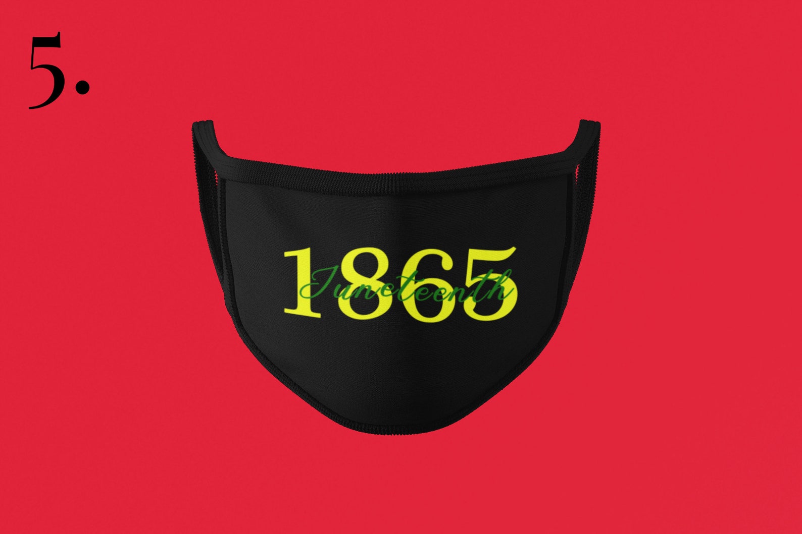 1865 JUNETEENTH Face Masks Black Independence Day Adult Face - Etsy