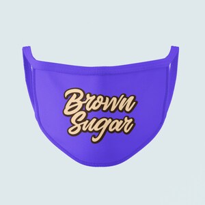 Brown Sugar Face Mask, Brown Sugar Face Cover, Dust Mask, Melanin Face ...