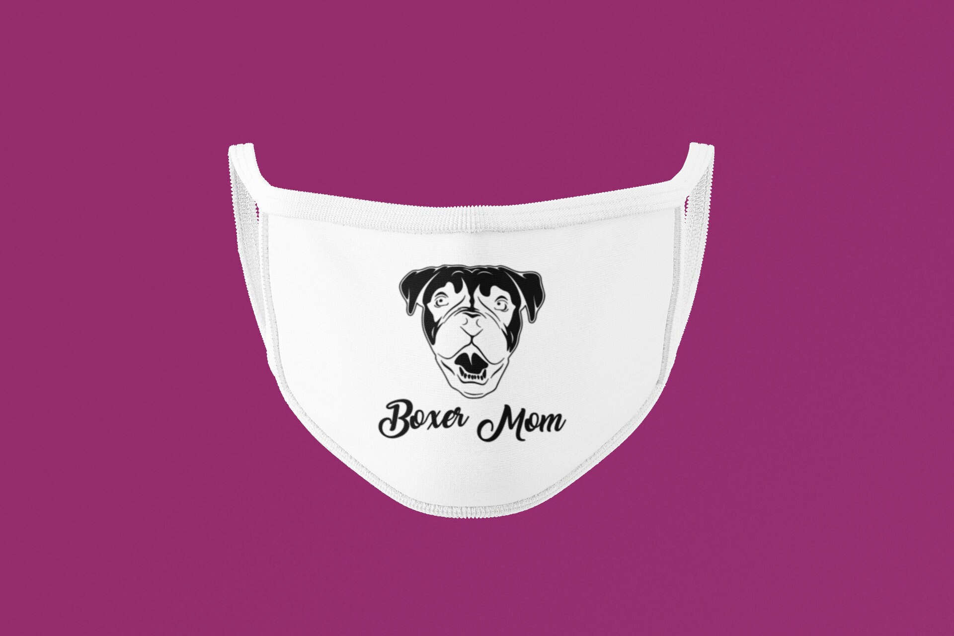 Boxer Mom Face Mask Boxer Dad Boxer Owners USA Made Washable | Etsy