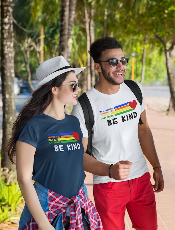 In A World Where You Can Be Anything Be Kind Love Wins Pride - Etsy