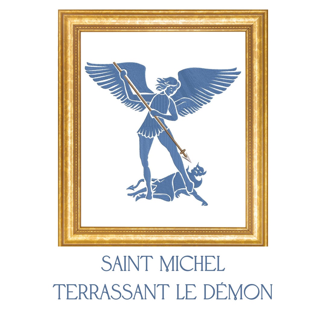 Embroidery Design for Archangel Saint Michael Embroidery Machine - Etsy