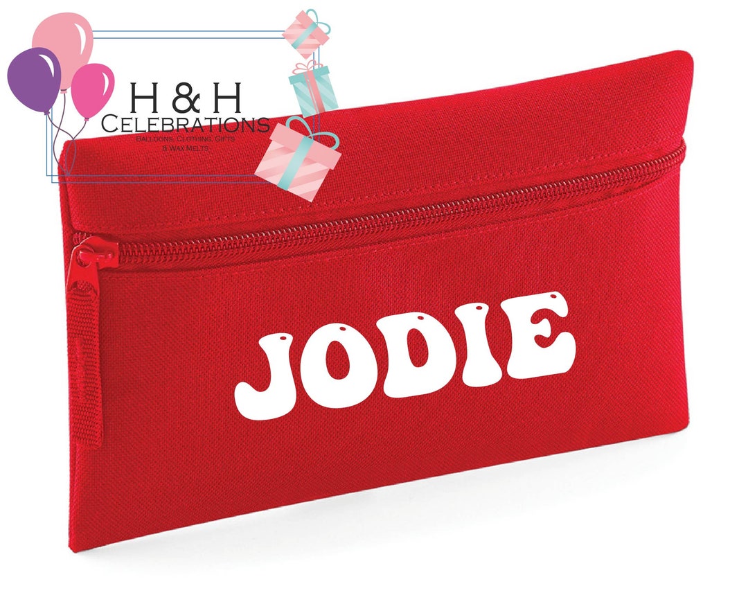 Personalised Pencil Case With Name, Back to School Gift, 9 Colours - Etsy