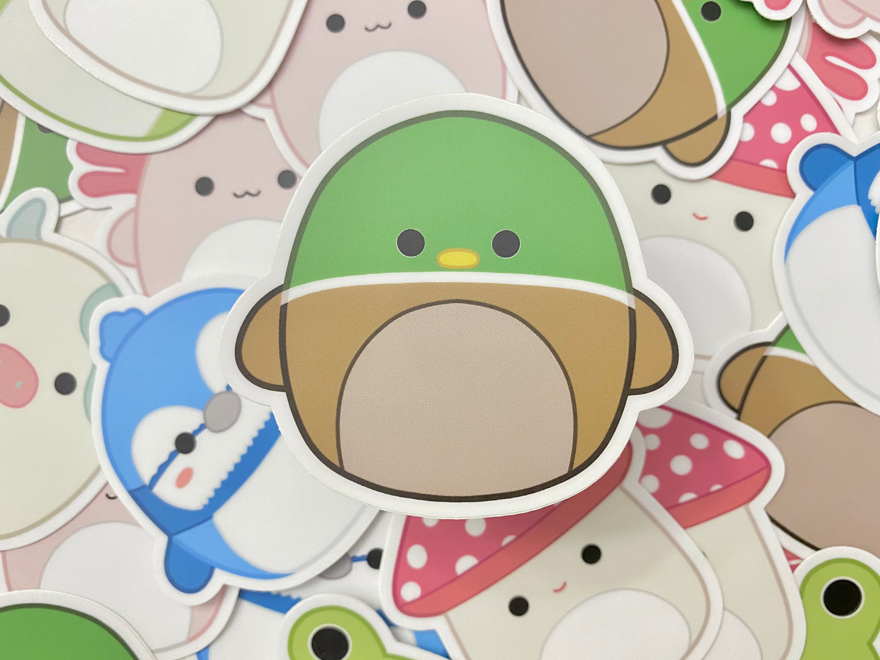 Squishmallow Inspired Stickers babswendyarchieaverymalcolm Hand Drawn ...