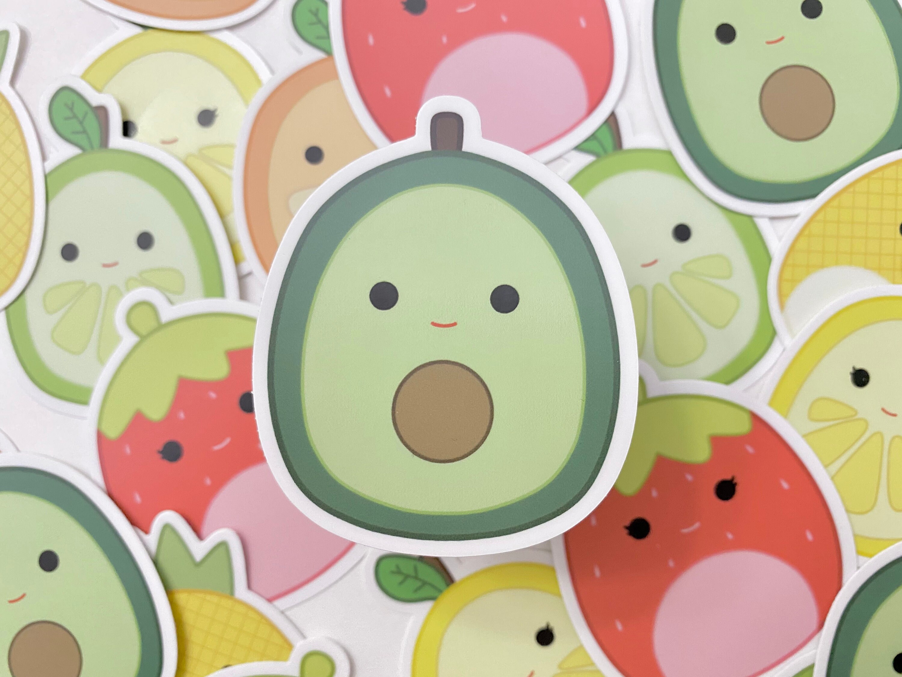 Squishmallow Inspired Stickers: Hand Drawn Professionally Printed - Etsy