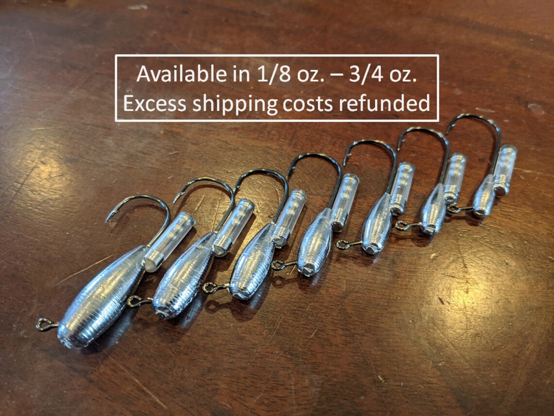 Refund Excess Shipping Rattle Tube Jig Jighead for Flounder - Etsy