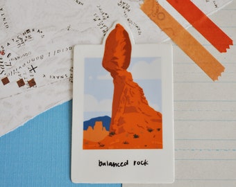 Utah State Arches National Park Waterproof Vinyl Sticker, UV Resistant ...