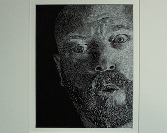 Custom Pen&ink Stippling Portrait - Etsy