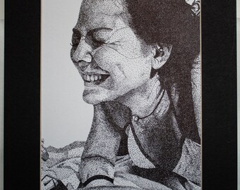 Custom Pen&ink Stippling Portrait - Etsy