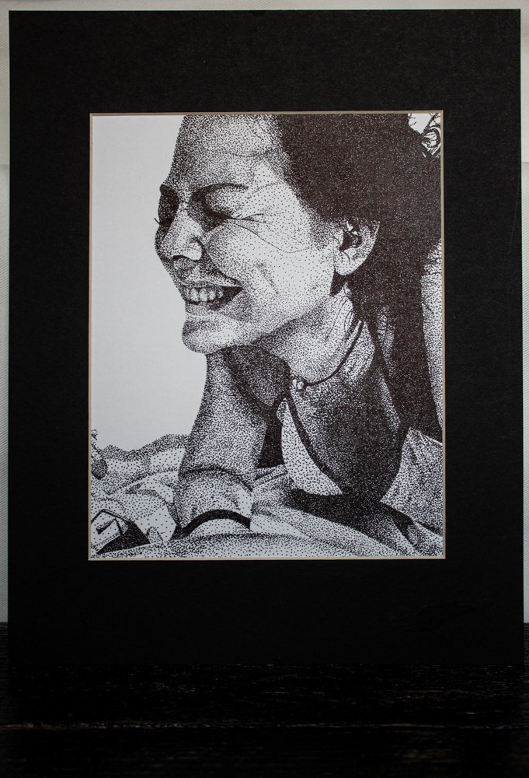 Custom Pen&ink Stippling Portrait - Etsy