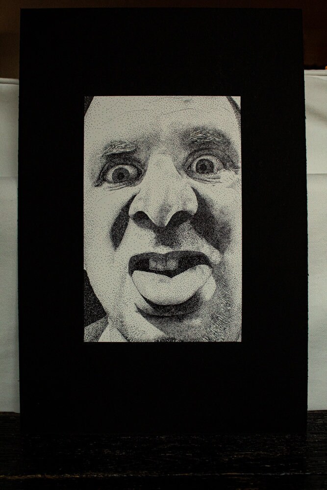 Custom Pen&ink Stippling Portrait - Etsy