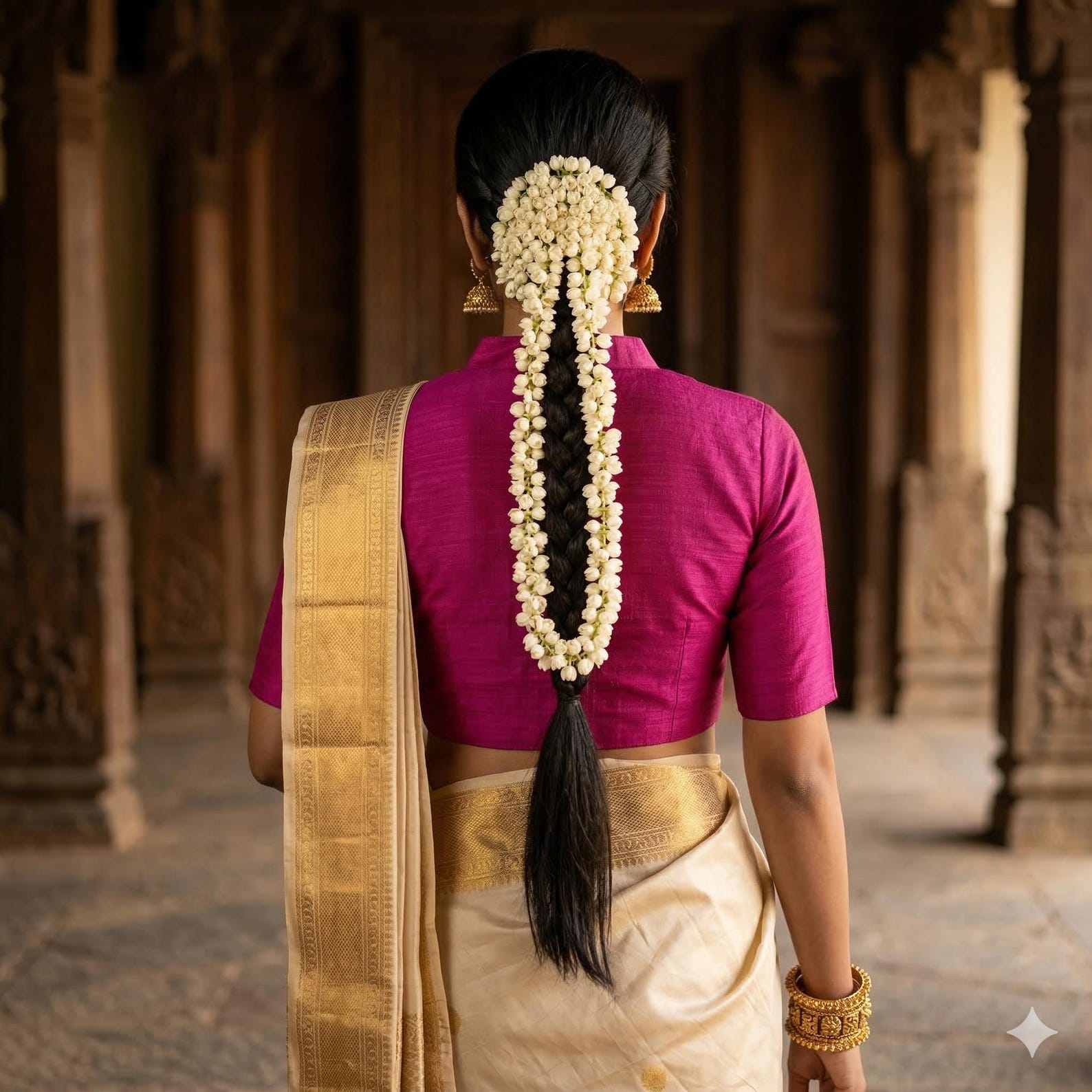 Collar Neck Saree Blouse: Ready to Wear Silk Blend - Indian Fusion ...