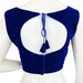 Royal Blue Designer Velvet Readymade Blouse With Back Open and - Etsy