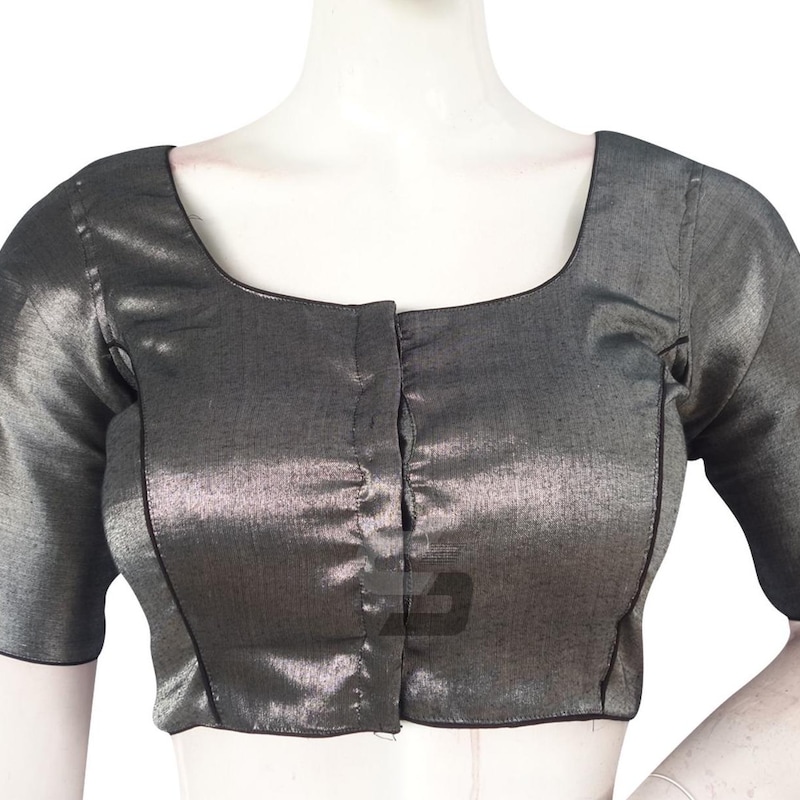 Silver Tissue Saree - Etsy