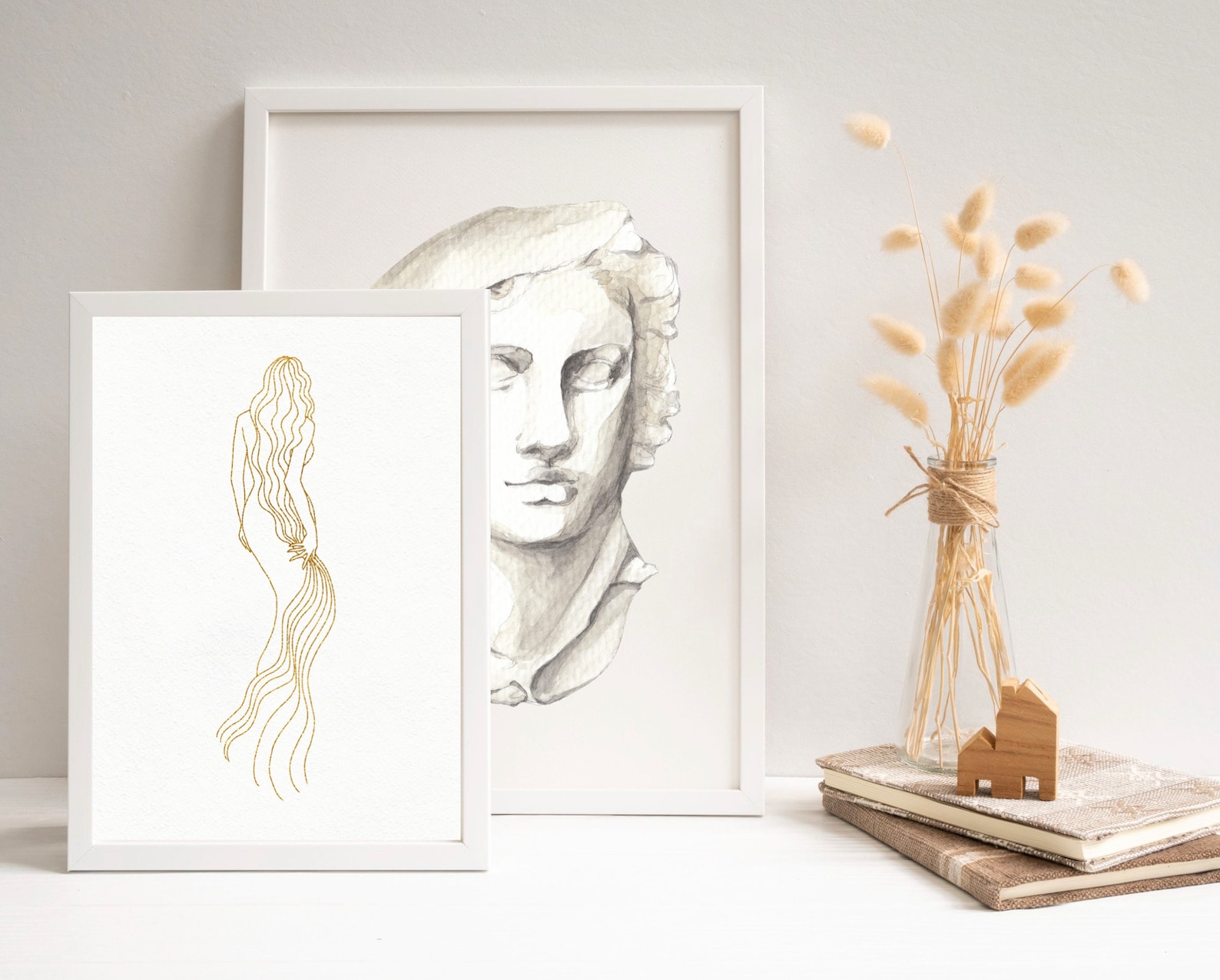 Set of 3 Female Form Art Prints Three Women Line Art - Etsy