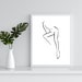 Set of 3 Female Form Prints Single Line Art Silhouette of a - Etsy