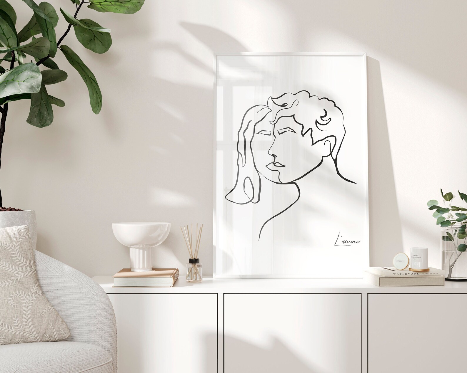 Couples Line Art Man and Woman Line Art French Art Gallery - Etsy