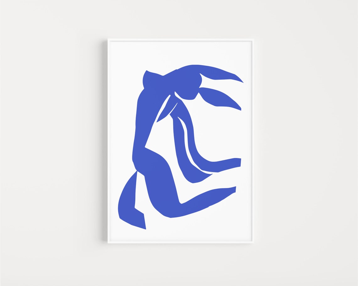 Set of 3 Matisse Print Matisse Blue Woman Poster Papiers - Etsy