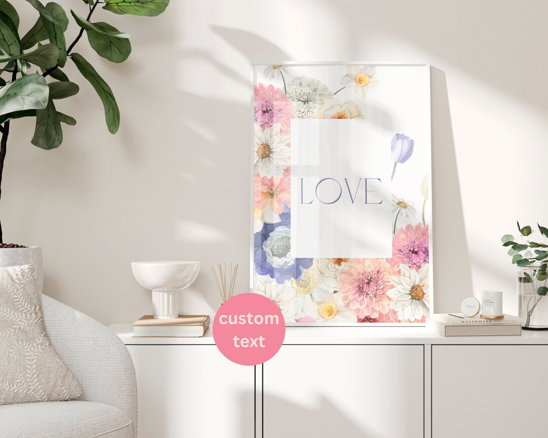 Personalized Name Printable Pastel Colour Art Personalized - Etsy