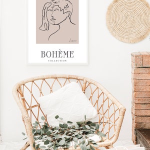 Couples Line Art Man and Woman Line Art French Art Gallery - Etsy