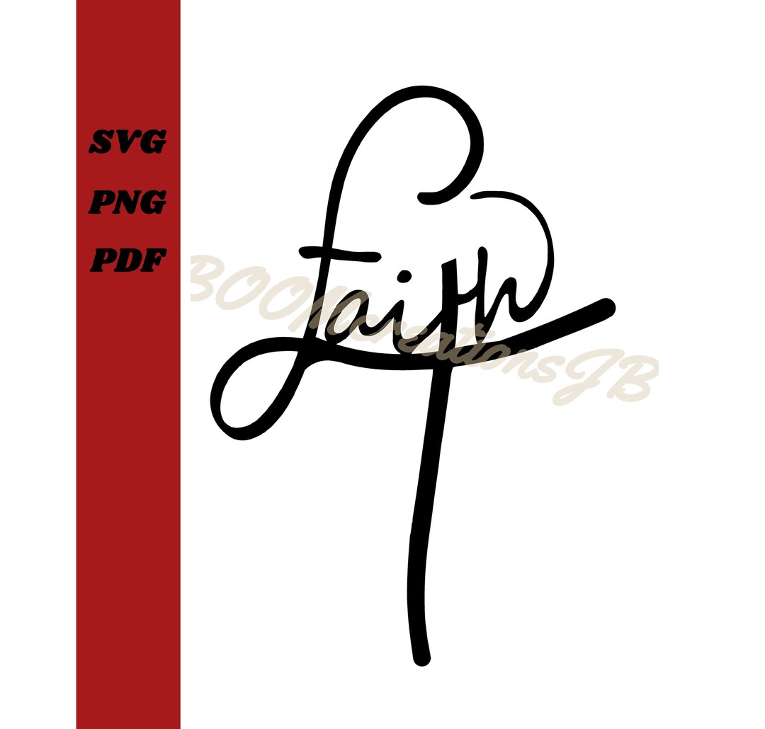 Faith Cross Svg - Etsy