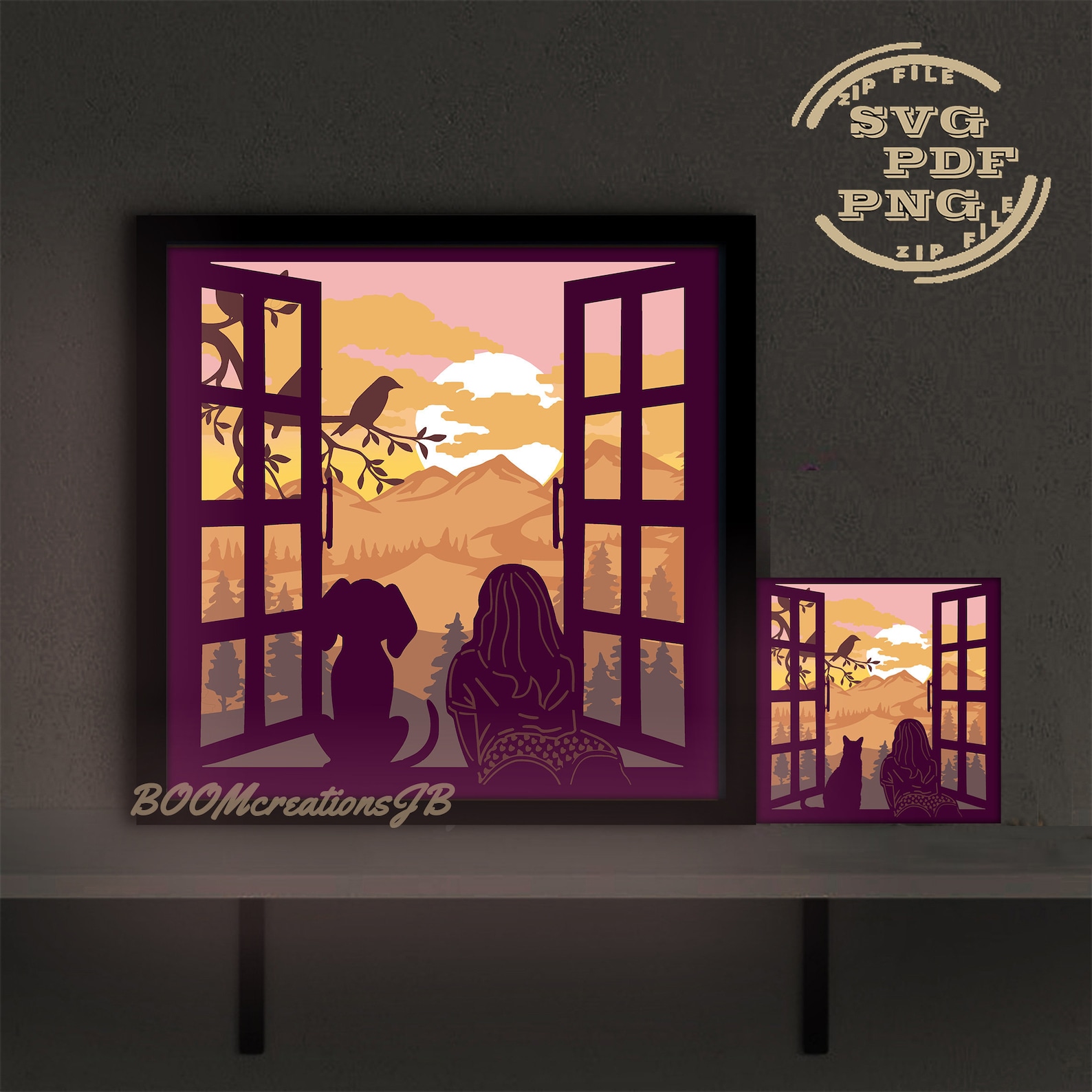 Shadow Box Svg - Etsy Canada