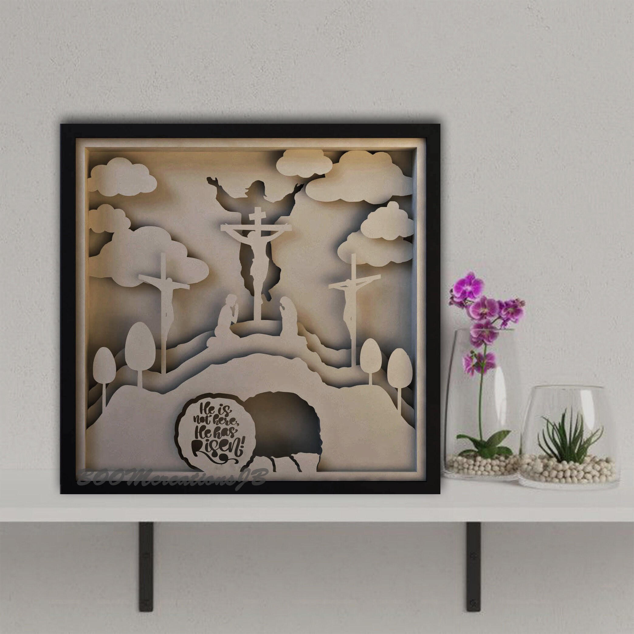 Easter Shadow Box - Etsy UK