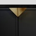 Gold Brass Triangle Drawer Pull/geometric Shaped Cabinet - Etsy UK