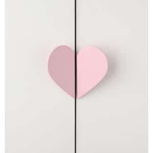 Pair of Heart Shaped Drawer Handles/flush Fitting Handles/heart Shaped ...