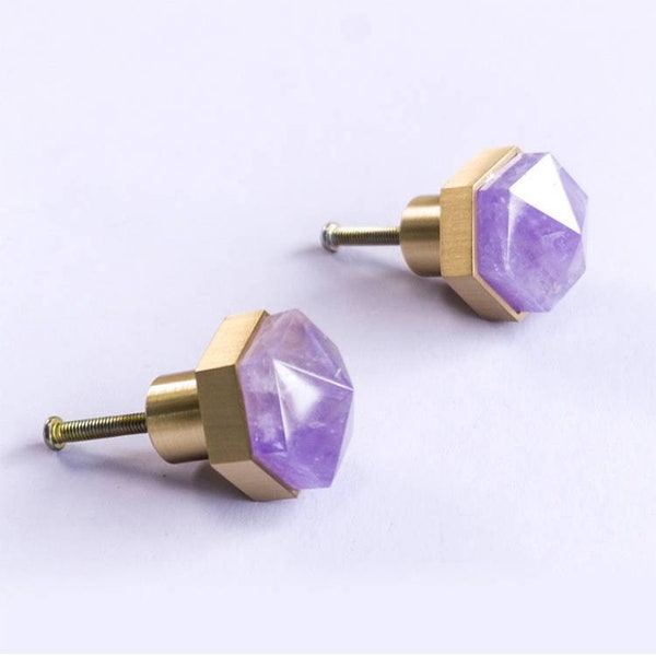 Gemstone Knobs - Etsy