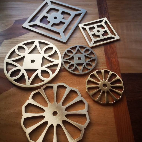 Gold Cabinet Handles With Backplate - Etsy