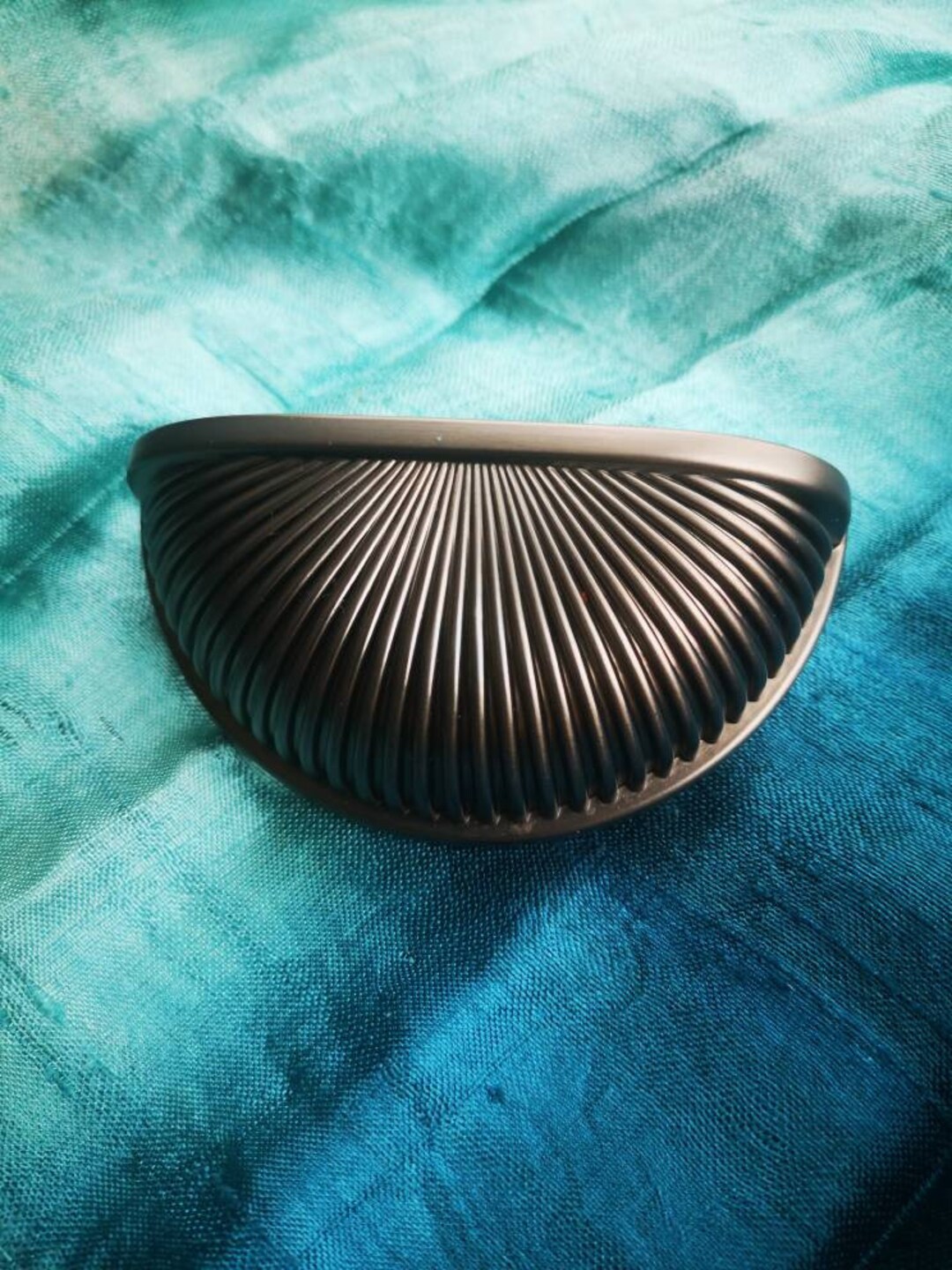 Gunmetal Grey Clam Shell Drawer Pull/gray Cup Shaped Cabinet Pull/semi ...