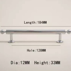 Silver Ball Finial Cabinet Bar Handle/unusual Silver Ball Design ...