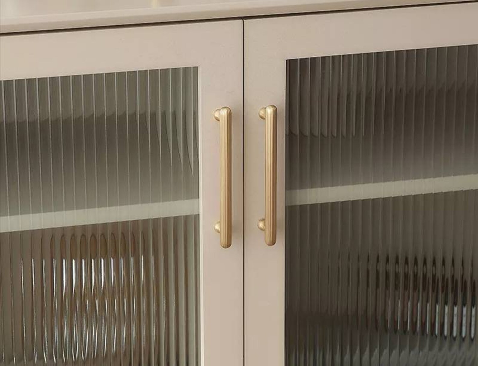 Gold Brass Ridged Bar Handle/bar Handle With Indented | Etsy