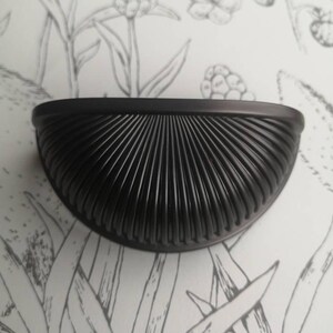 Gunmetal Grey Clam Shell Drawer Pull/gray Cup Shaped Cabinet Pull/semi ...