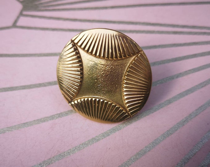 Matte Gold Sun Ray Design Cabinet Pull/art Deco Drawer - Etsy