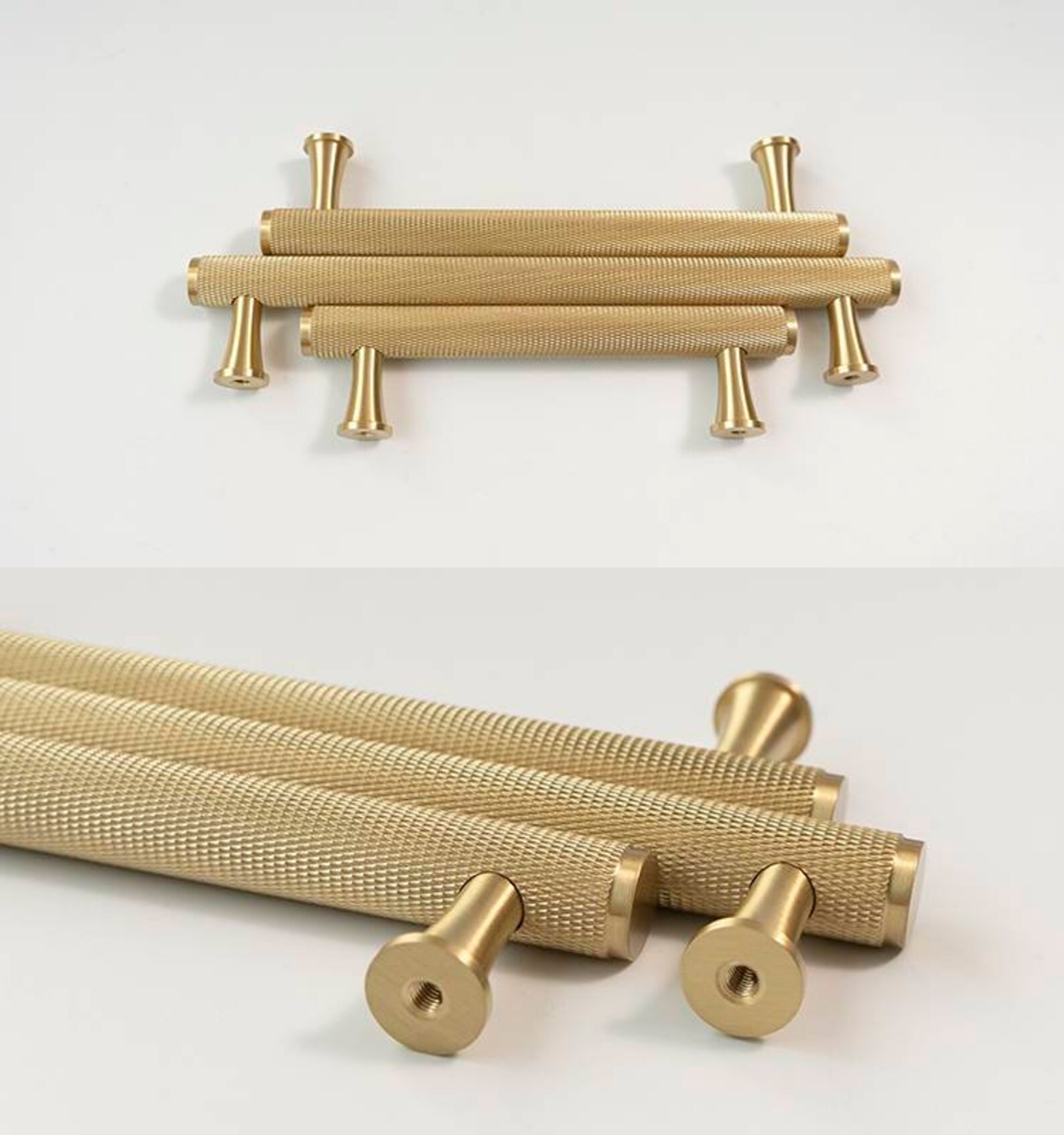 Plain Gold Brass Knurled Texture Cabinet Bar Handle/brass - Etsy UK