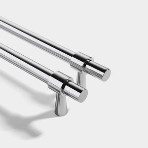 Shiny Silver Classic Cabinet Bar Handle/silver Cabinet Pull/brass ...