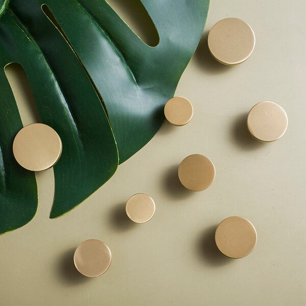 Matte Gold Button - Etsy