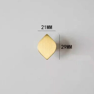 Gold Brass Geometric Shape Bar Handle and Knobs/modern Gold Gold Brass ...